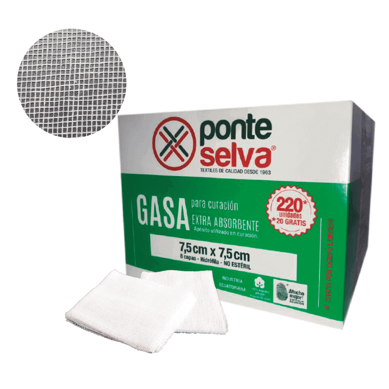 Ap sito De Gasa 7 5cm X 7 5cm Powermedical Ap sito De Gasa 7 5cm X 7 5cm Powermedical